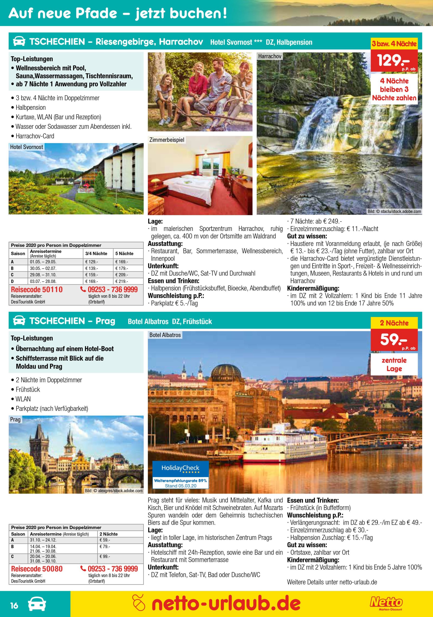 Wunderschone Netto Reisen Hotelgutscheine 2022 Bild